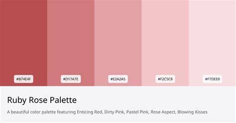Ruby Rose Color Palette