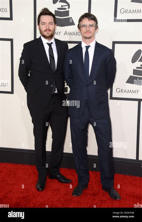 James Musgrave Left And Simon Earith Arrive At The 56th Annual Grammy