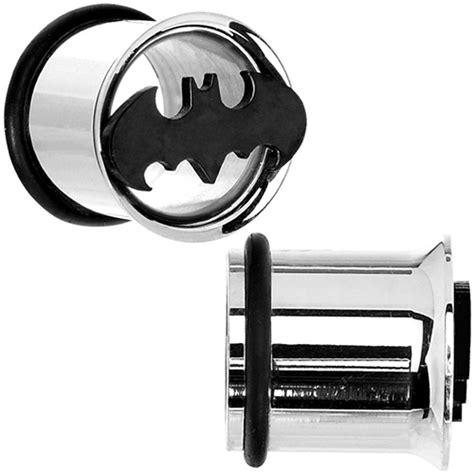 7 16 Stainless Steel Batman Tunnel Plug Set