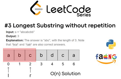 Leetcode 3 Longest Substring Without Repeating Characters — Python