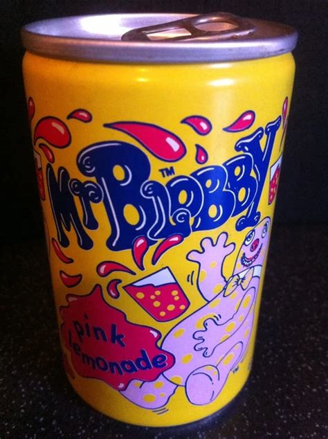 Vintage1994 Mr Blobby Pink Lemonade Drink Can 150 Ml Panda Drinks Ltd