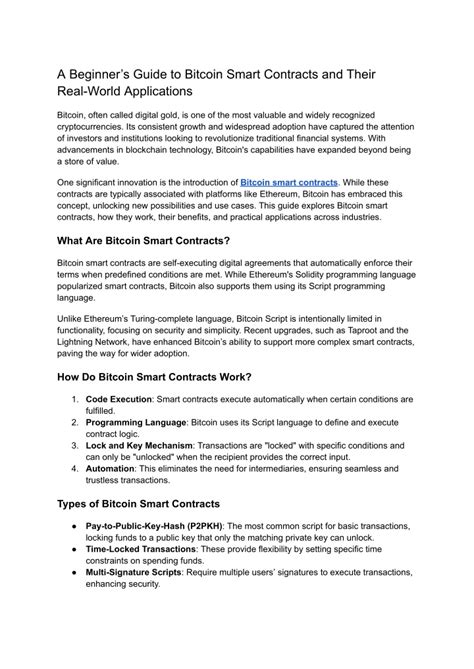 Ppt Decoding Bitcoin Smart Contracts Working Benefits And Use Cases