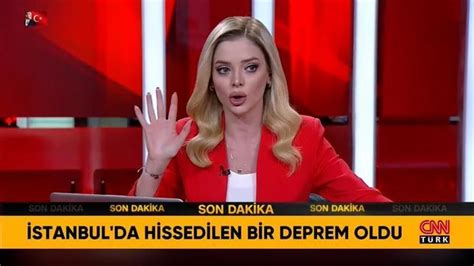 Meltem Bozbeyoğlu Depreme Cnn Türk Ekranlarında Canlı Yayında Yakalandı Daily Trend