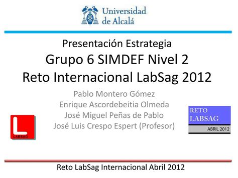 PPT Presentación Estrategia Grupo 6 SIMDEF Nivel 2 Reto Internacional