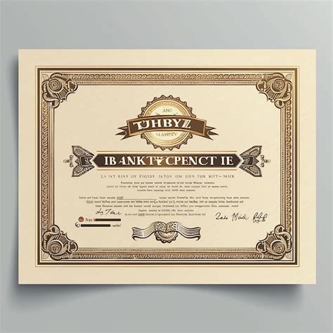 5 000 Vintage Certificate Templates Pictures