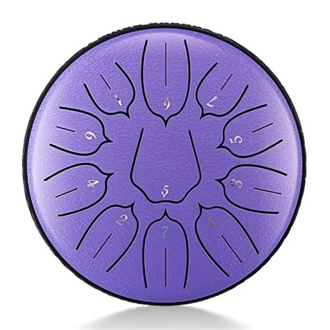 Steel Tongue Drum 6 Inch 11 Note Ultra Wide Range Percussion Instrument