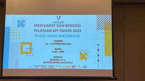 Centre For Mathematical Sciences Kpi Cascading Meeting And Workshop For Psm 2024