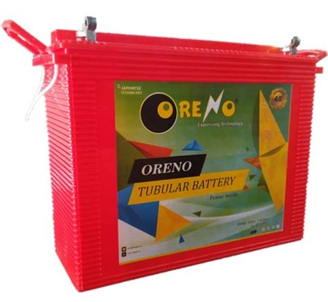 Red Japanese Technology Oreno Inva Ah Tubular Battery With Months Warranty At Best Price