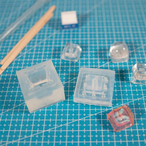 Custom Clear Silicone Keycap Molds Artisan Resin Keycap Making Tools