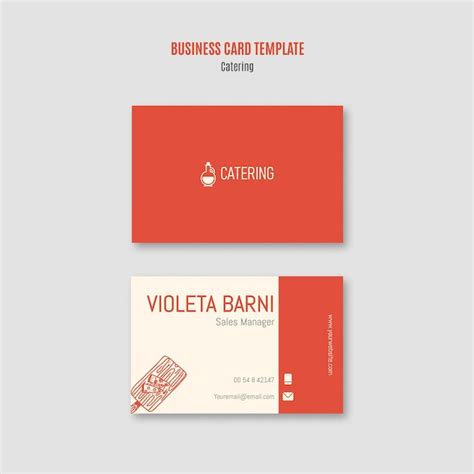 Free Psd Catering Template Design