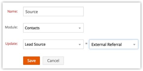 Workflow Field Updates Online Help Zoho Developer