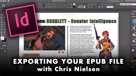 How To Export Your Indesign File As An Interactive Epub File Youtube