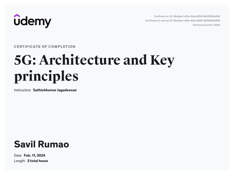 Udemy Course On 5g Architecture And Key Principles Savil Rumao Posted