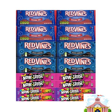 Candy Assortment Now And Later Red Vines 4 Flavors Original Red