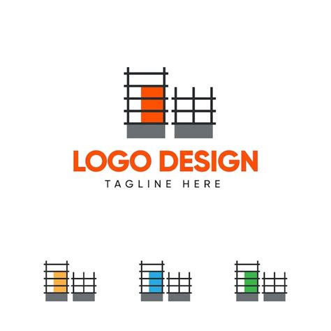 Premium Vector Construction And Folding Scaffolding Logo Design