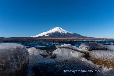 凍てつく湖畔 山中湖観光情報気まぐれブログ