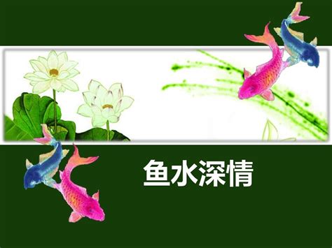 中国风水墨鱼水深情ppt模板word文档在线阅读与下载无忧文档