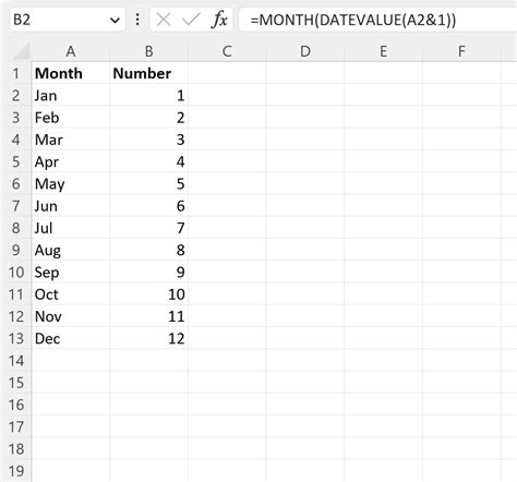 Excel Convert 3 Letter Month Abbreviation To Number