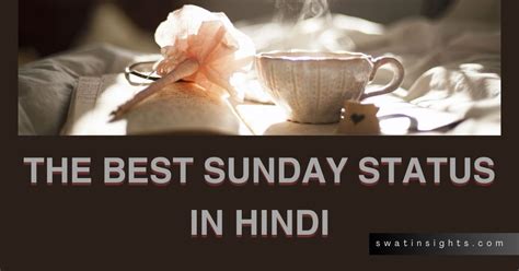 The Best Sunday Status In Hindi Swati Insights