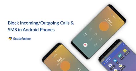 how to block outgoing calls and sms on android devices