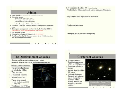 The Distribution Of Galaxies Lecture Slides Ast 1002 Docsity