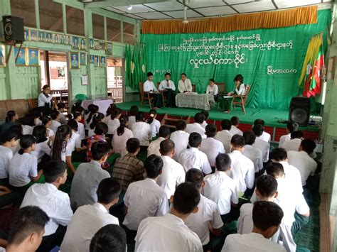 နတ်တလင်းမြို့နယ် မြို့မ အခြေခံပညာအထက်တန်းကျောင်း၌ လူငယ်စကားဝိုင်း ကျင