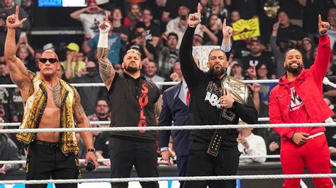 Full Bloodline Segment On Smackdown The Rock Joins The Bloodline