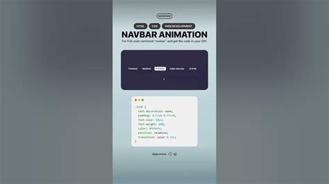 Navbar 03 Animation Using Html Css And Js Source Code Uploaded On Telegram And Github Check My