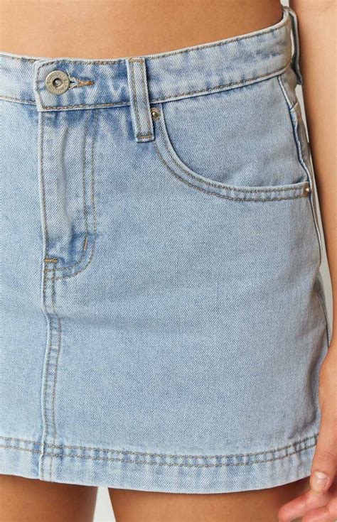 Skyline Swirl Light Wash Denim Skort Beginning Boutique Us