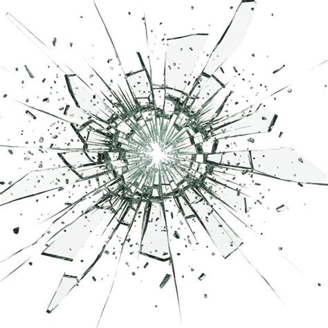 Shattered Glass Pattern On A White Background The Image Depicts A