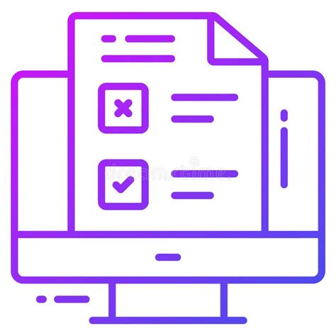 Application Icon Survey And Feedback Modern Vector Illustration Stock Vector Illustration Of