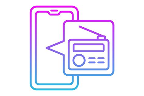 Radio Line Gradient Icon Graphic By Maan Icons · Creative Fabrica