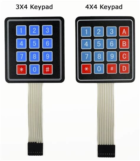 Arduino Keypad Tutorial 3x4 And 4x4 Keypads Arduino Arduino Projects Arduino Circuit