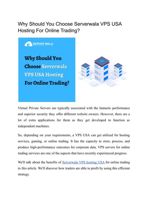 PPT Why Should You Choose Serverwala VPS USA Hosting For Online