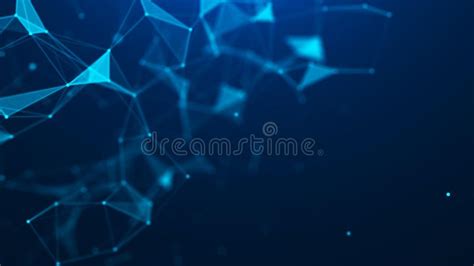 Abstract Blue Digital Background Big Data Visualization Science