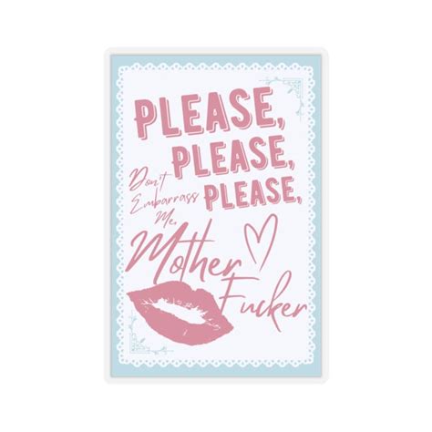 Sabrina Carpenter Please Please Please Cute Lyric Sticker Etsy