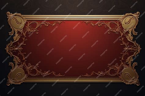 Premium Photo Red Frame Design