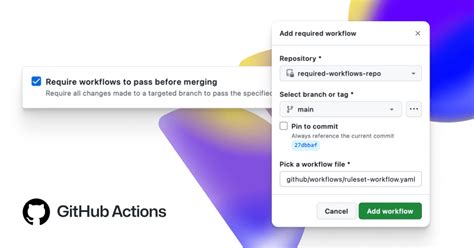 Enforcing Code Reliability By Requiring Workflows With Github