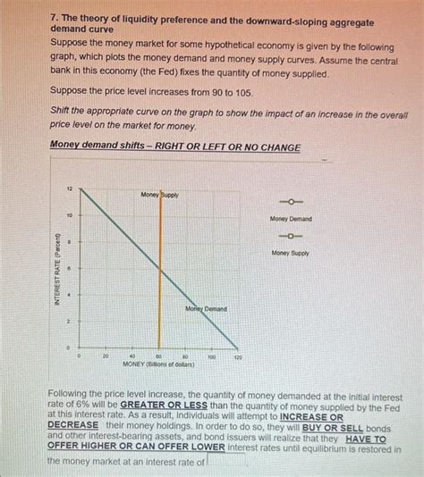 Solved 7 The Theory Of Liquidity Preference And The Chegg Com
