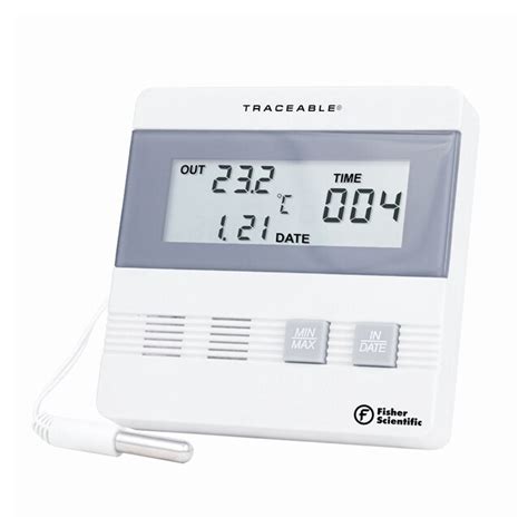Fisherbrand Traceable Thermometer With Time Date Max Min Memory Fisher Scientific