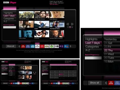 bbc iplayer — ux and interface design iso