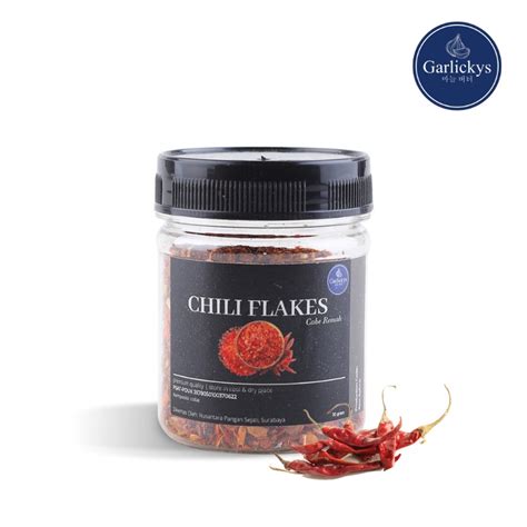 Jual GARLICKYS Chili Flakes Chilli Flake Bubuk Cabe Kasar Giling