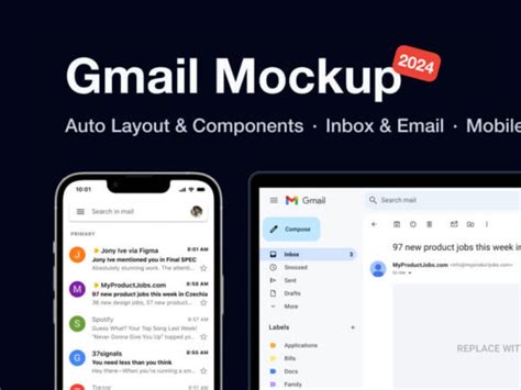Gmail App Design Figma Freebiesbug