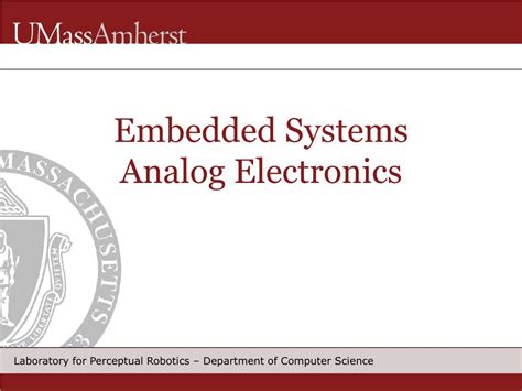 Ppt Embedded Systems Analog Electronics Powerpoint Presentation Free Download Id 193064