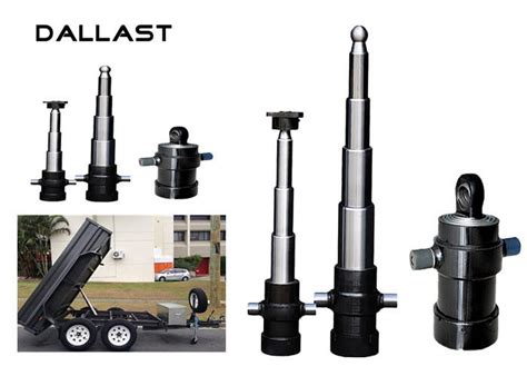 Telescopic Multi Stage Dumper Long Stroke Single Acting Hydraulic Lift