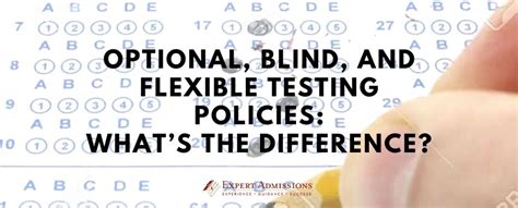 Optional Blind And Flexible Testing Policies Whats The Difference