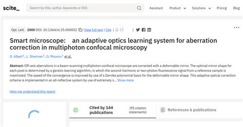 Smart Microscope An Adaptive Optics Learning System For Aberration Correction In Multiphoton