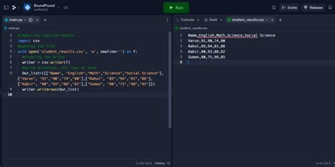 Creating And Saving Data To Csv Files With Python Askpython