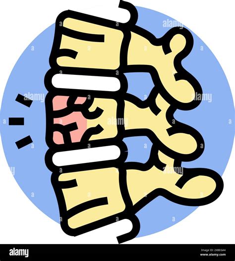 Compression Injuries Color Icon Vector Illustration Stock Vector Image
