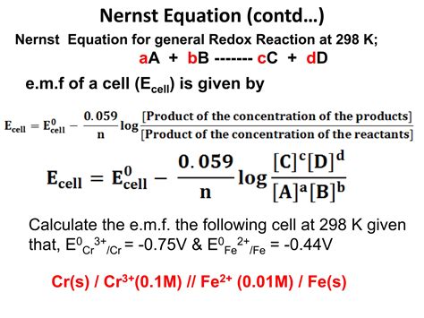 Nernst Equation 3ppt